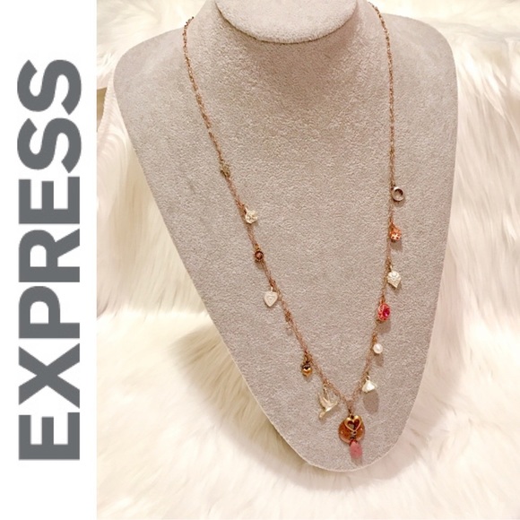 Express | Jewelry | Express Boho Charm Long Strand Necklace | Poshmark